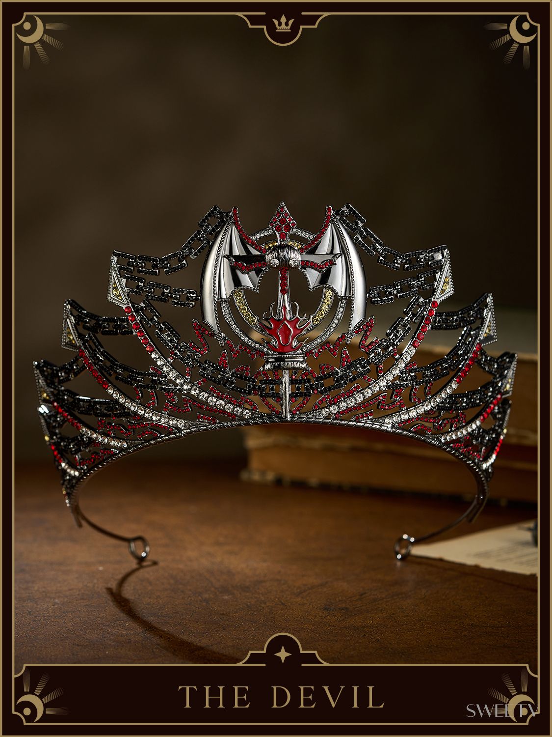 SV Tarot Crown I-The Devil-Crowns & Tiaras | SWEETV