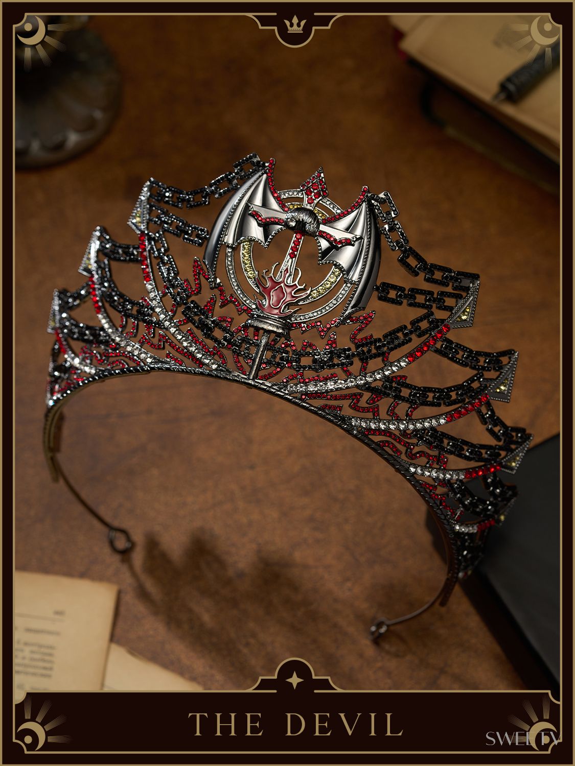 SV Tarot Crown I-The Devil-Crowns & Tiaras | SWEETV
