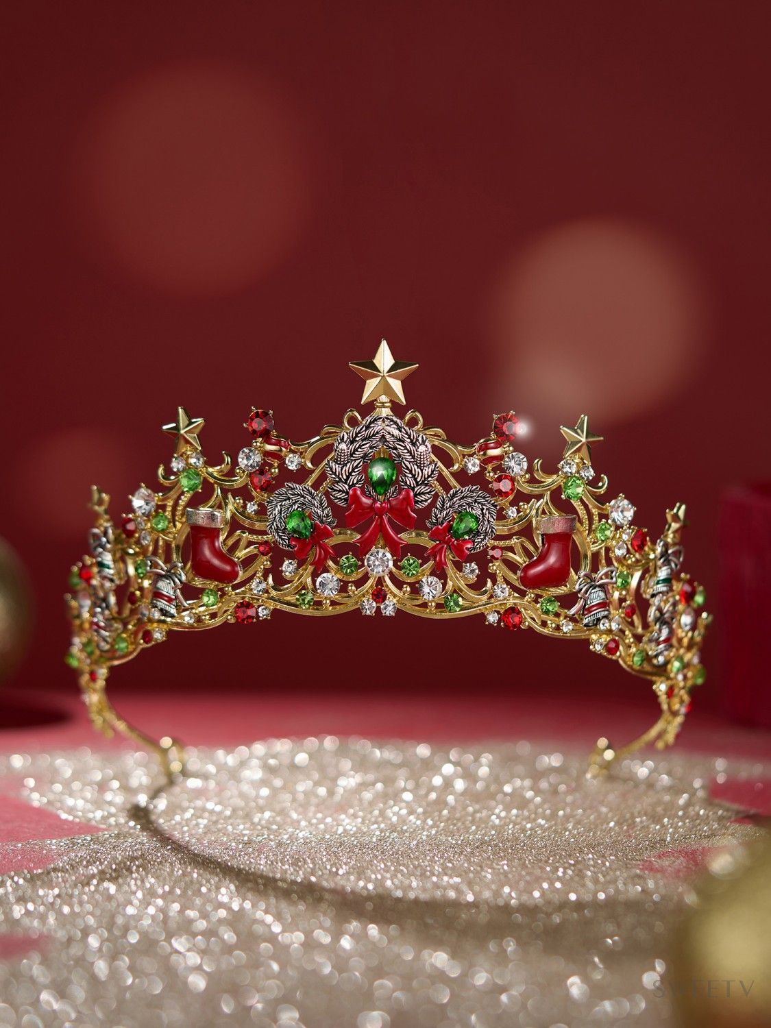 Xmas Box Set-Christmas Wreath-Crowns & Tiaras | SWEETV