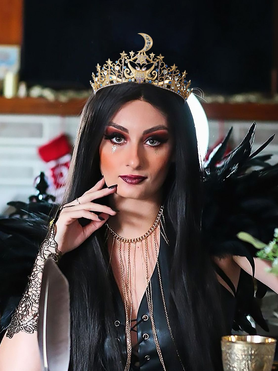 SV Tarot Crown I-The High Priestess-Crowns & Tiaras